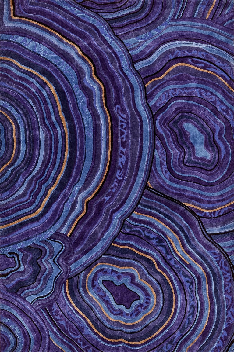 Schumacher Malachite Area Rug in Hand-Tufted Wool Silk by Patterson ...