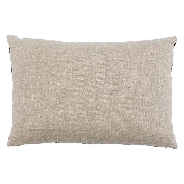 Schumacher Pavone Velvet Pillow For Sale at 1stDibs