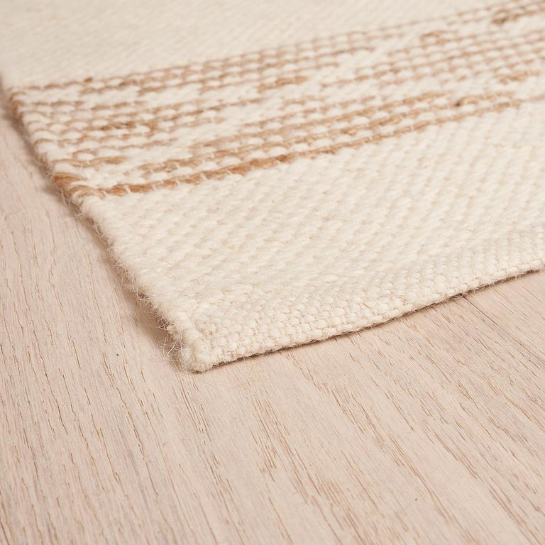 Schumacher Sequoia Stripe 9' x 12' Jute Rug In Natural For Sale at 1stDibs