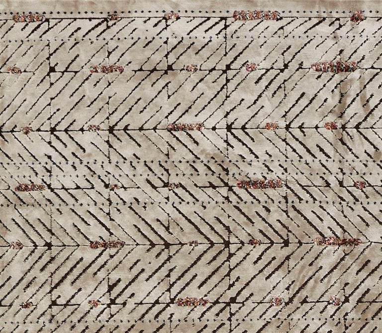 Schumacher Yoruba Area Rug in Hand-Woven Wool and Silk by Patterson ...