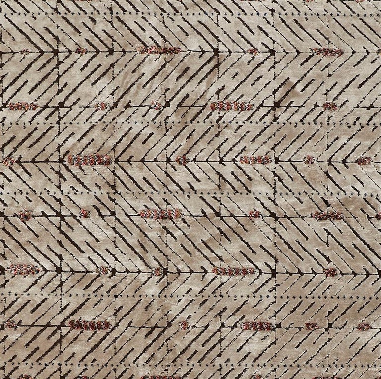 Schumacher Yoruba Area Rug in Hand-Woven Wool and Silk by Patterson ...