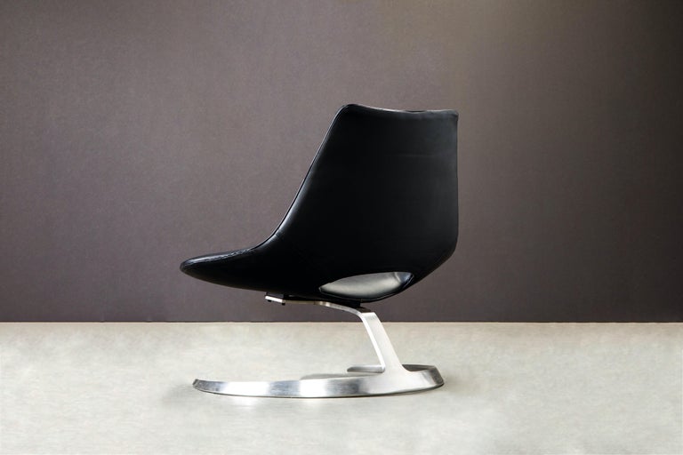 'Scimitar' Chair by Fabricius and Kastholm for Ivan Schlecter, Signed ...