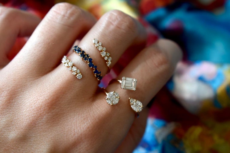 Customizable Scintilla Three Row Spiral Ring For Sale at 1stDibs