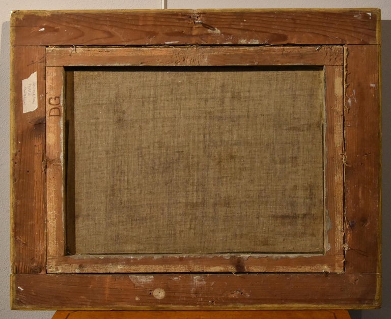 Landscape Crucifixion Christ Paint Oil on canvas Old master 17th Century For Sale at 1stDibs