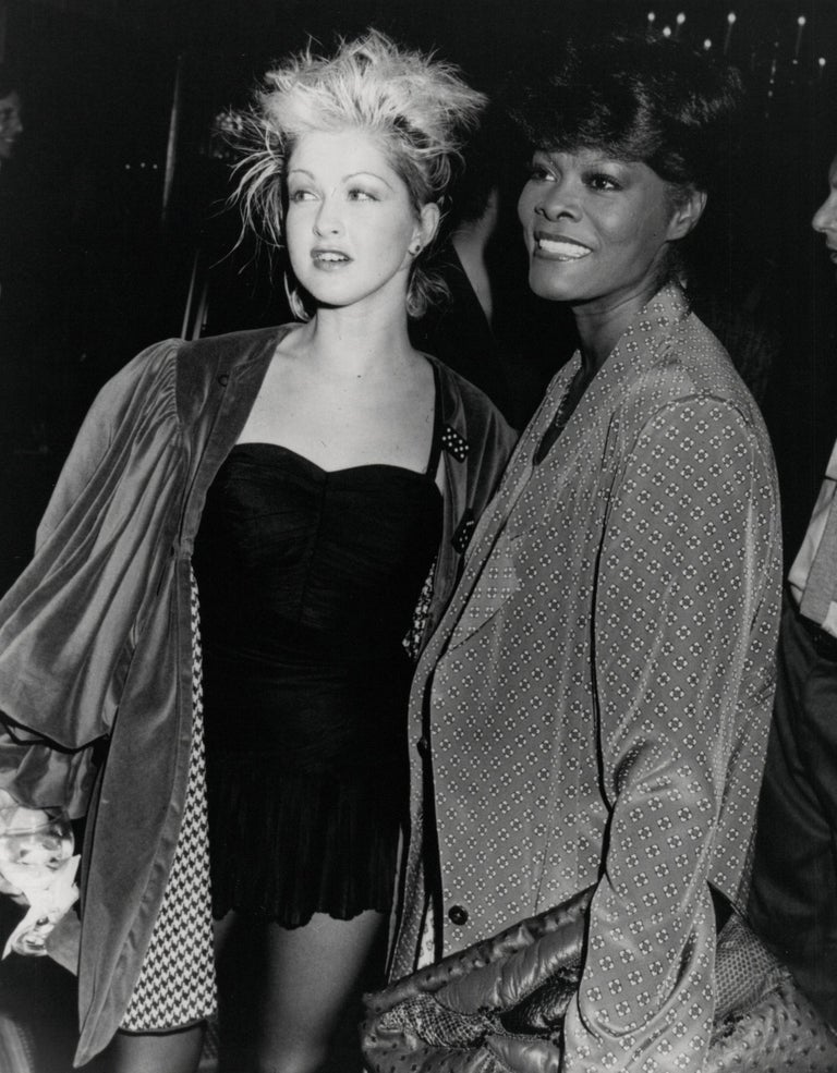 Scott Downie - Cyndi Lauper Candid with Dionne Warwick Vintage Original ...