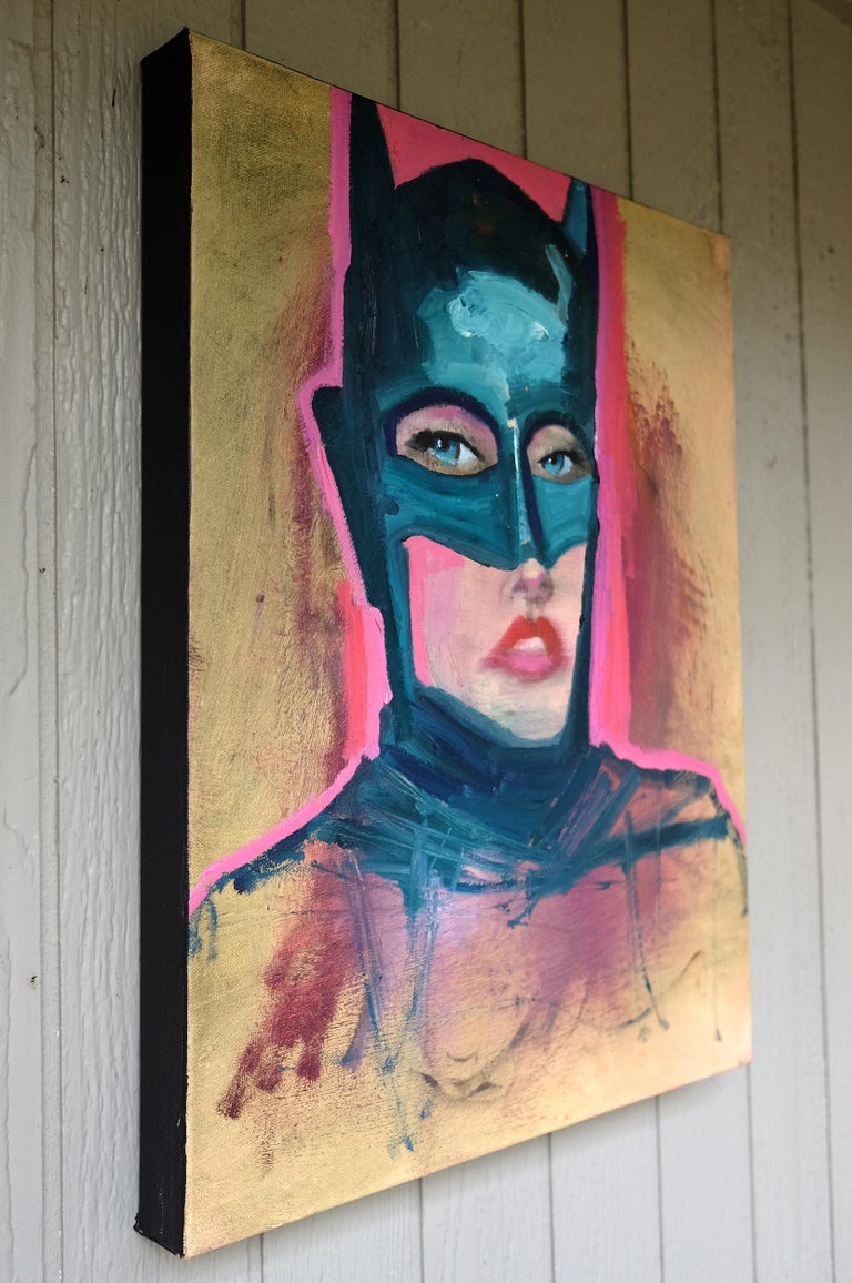 Scott Dykema - A Masked Girl, Original Painting For Sale at 1stDibs