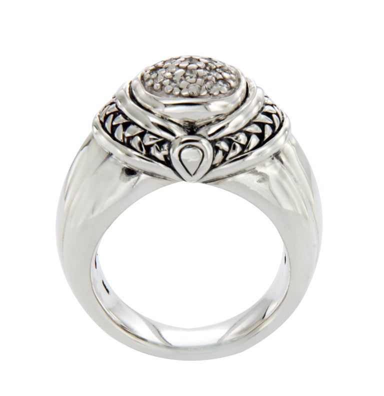 Scott Kay 925 Sterling Silver Diamonds Engagement Ring For Sale at ...