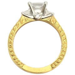 Scott Kay Three-Stone Diamond Platinum Engagement Ring Pre Owned ...