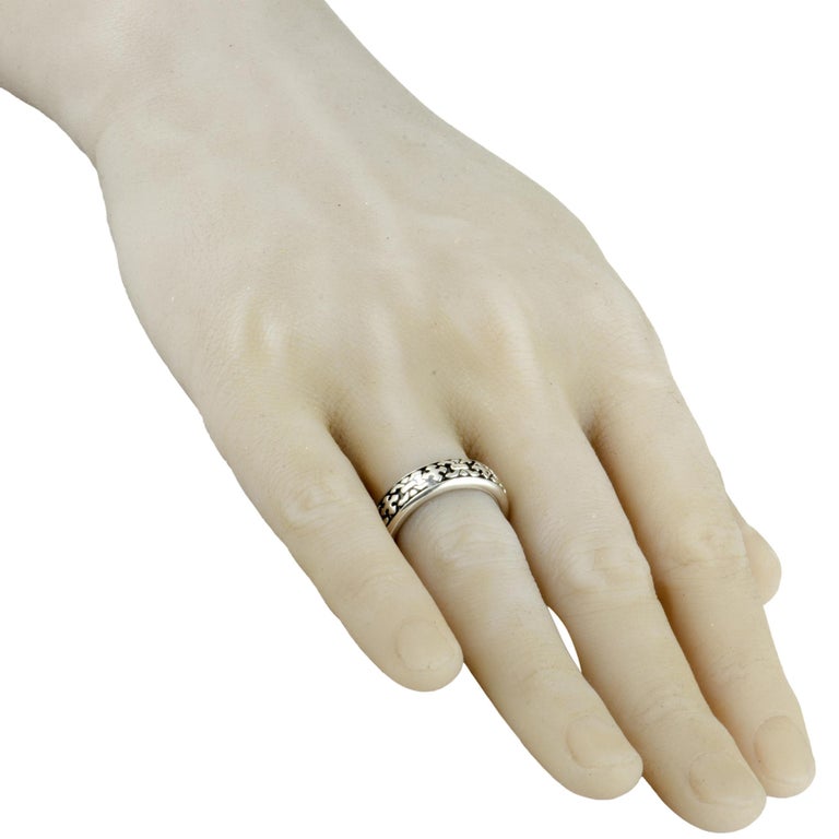 Scott Kay Silver Cross Band Ring at 1stDibs