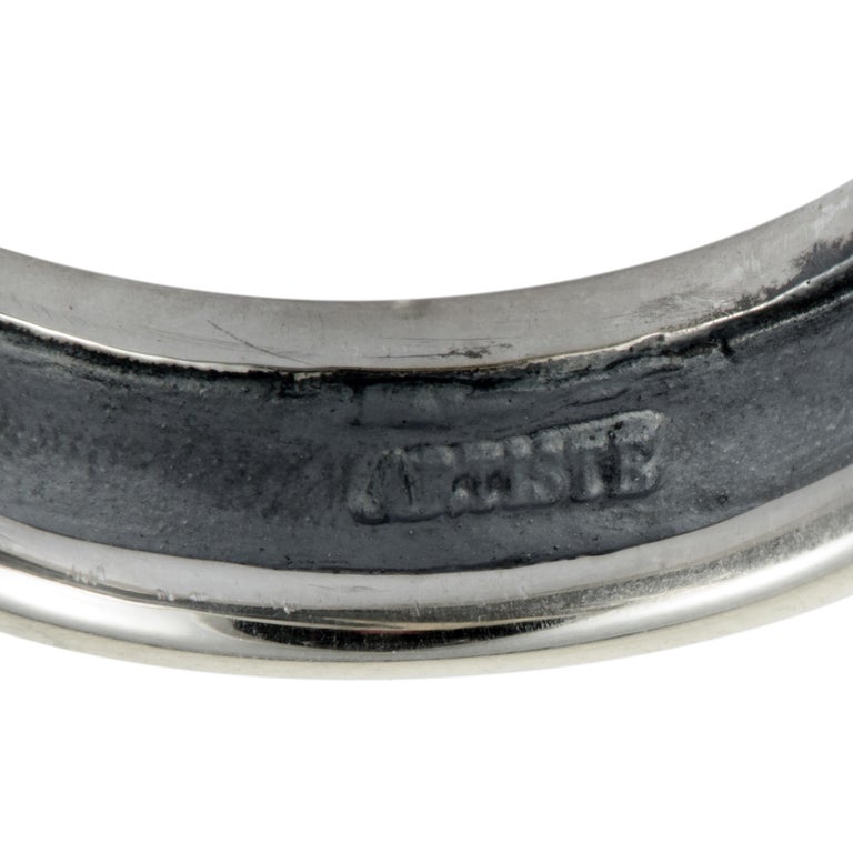Scott Kay Silver Cross Band Ring at 1stDibs