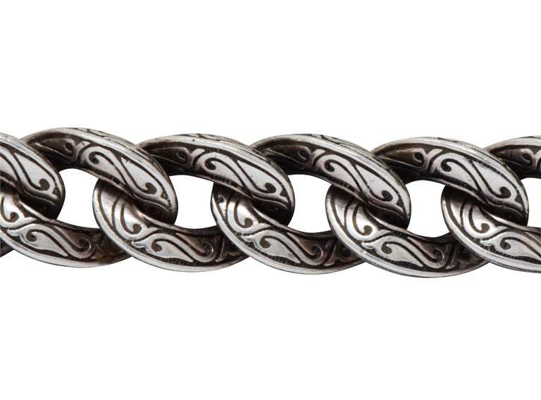 Scott Kay Sterling Silver 18 Karat Gold Unkaged Men's Cross Bracelet at ...