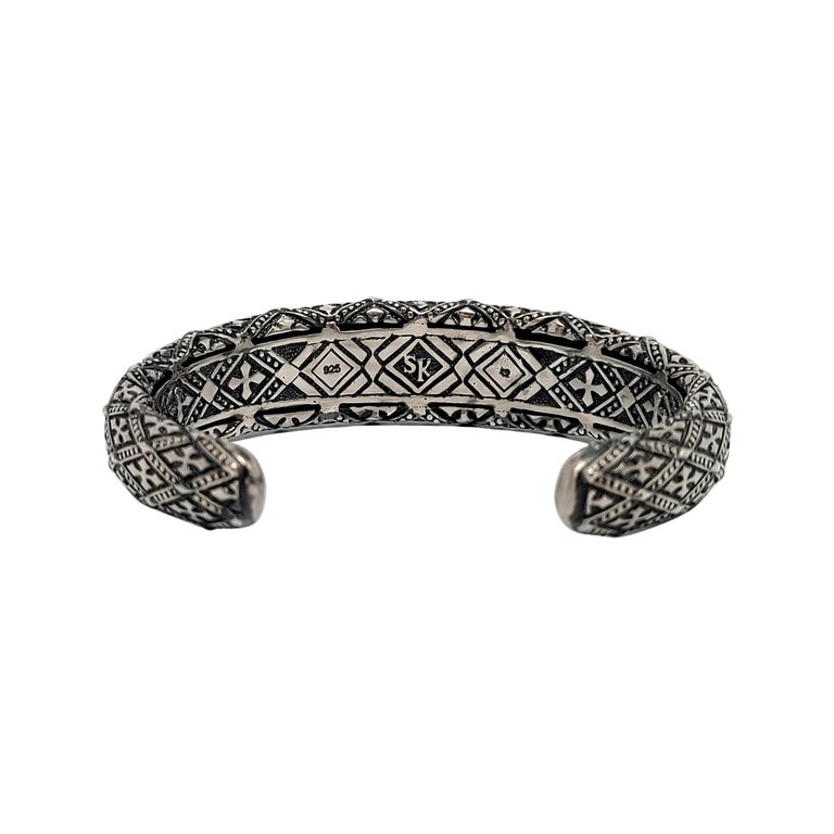 Scott Kay Sterling Silver Faith Collection Cross Cuff Bracelet For Sale ...