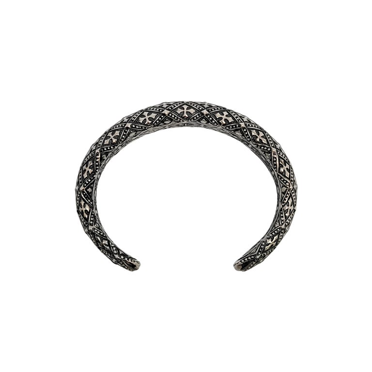 Scott Kay Sterling Silver Faith Collection Cross Cuff Bracelet For Sale ...
