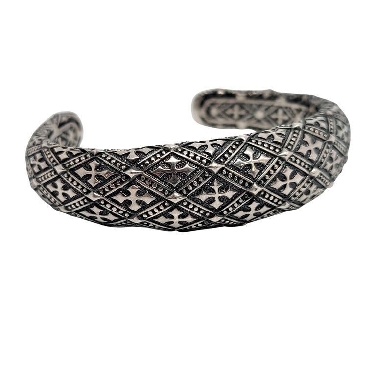 Scott Kay Sterling Silver Faith Collection Cross Cuff Bracelet For Sale ...