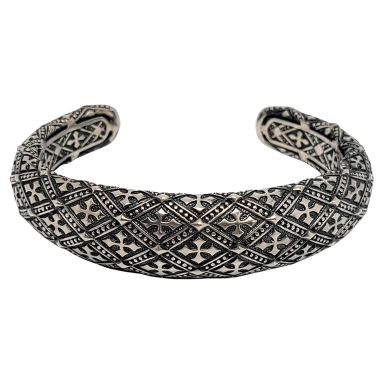 Scott Kay Sterling Silver Faith Collection Cross Cuff Bracelet For Sale ...