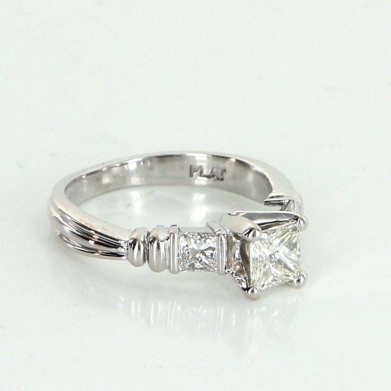 Scott Kay Three-Stone Diamond Platinum Engagement Ring Pre Owned ...