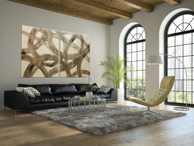 Scott Kerr - "Line Work" Diptych by American Artist Scott Kerr at 1stDibs