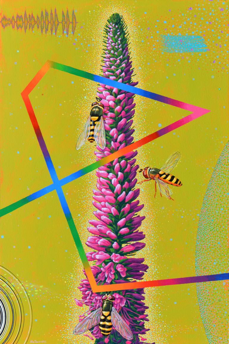 Scott McIntire - Energy Fields I (triptych) For Sale at 1stDibs