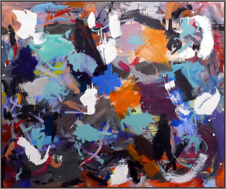 Scott Pattinson - Ouvert No 65 - large, vibrant, colorful, gestural ...