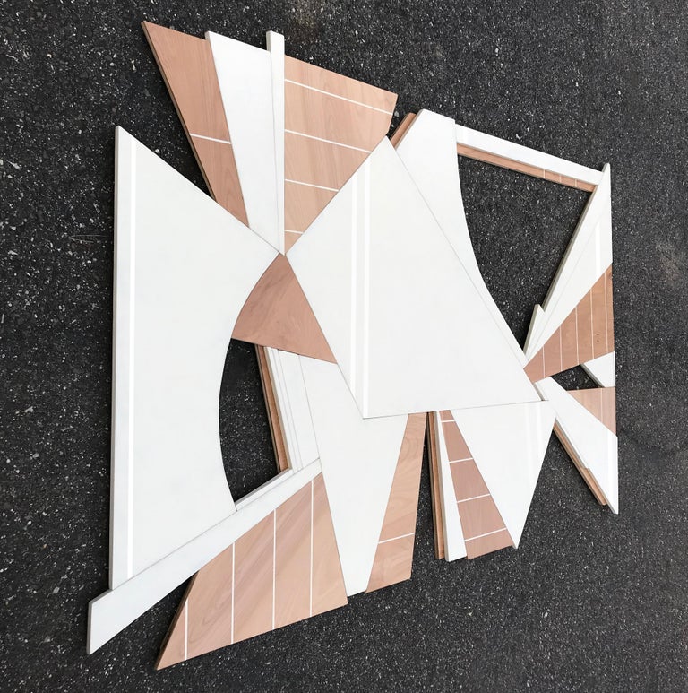 Scott Troxel - Terebellum (Wyatt Khan off-white wood abstract wall ...