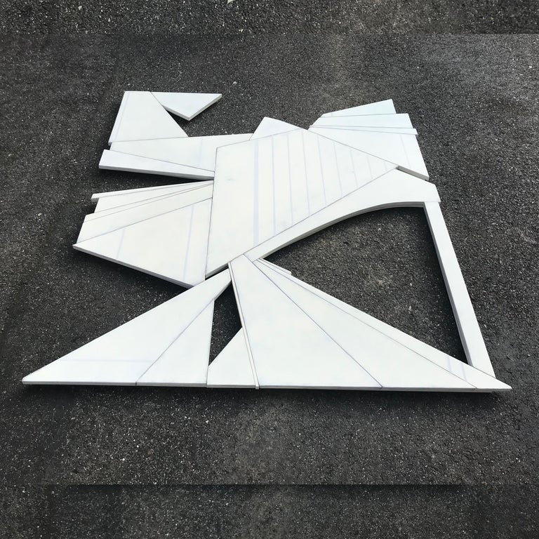 Scott Troxel - Factory of Faith (Wyatt Khan, white wood abstract wall ...