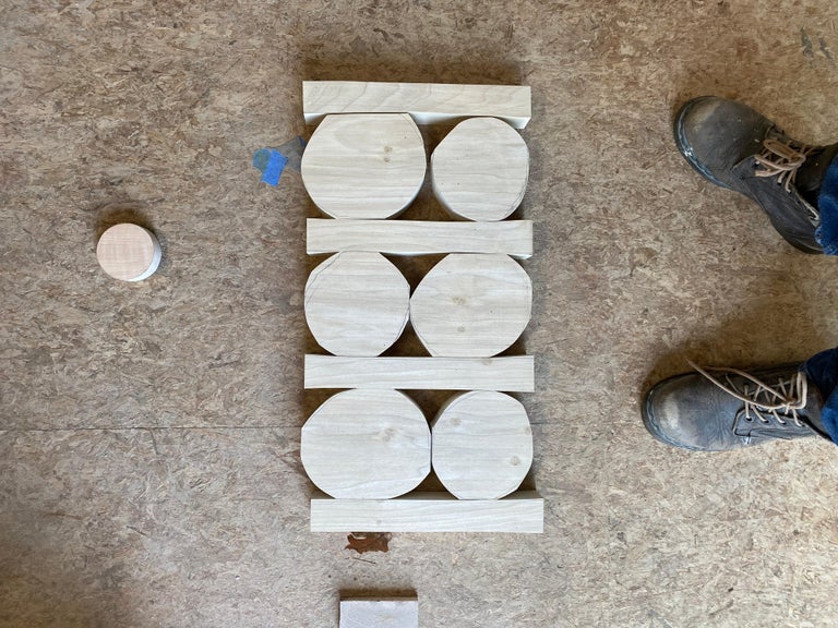 Scott Troxel - "NavyWhite" Wall Sculpture- mid century modern, blue ...