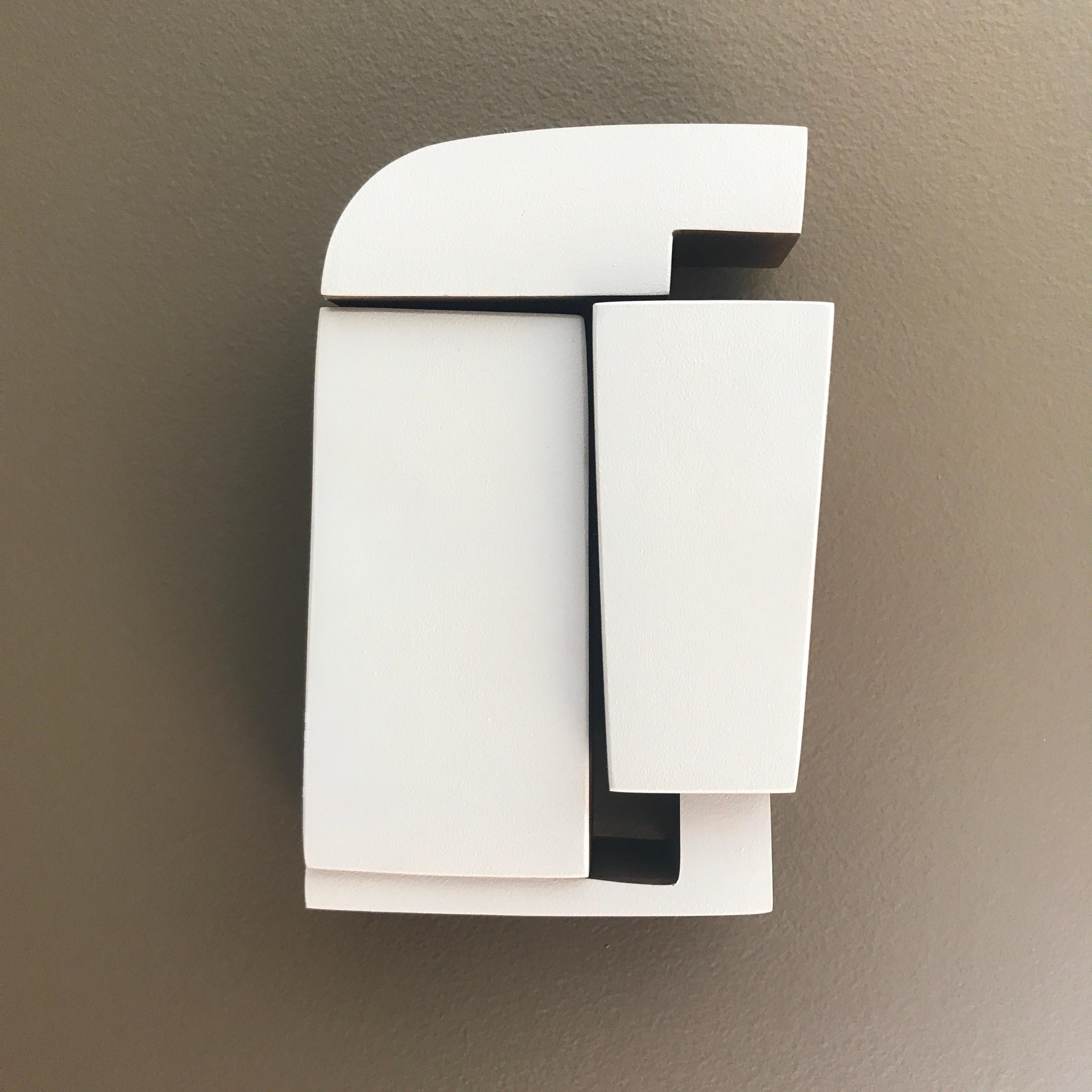 Scott Troxel - "Duster" Mixed Media Wall Sculpture - white, creme ...