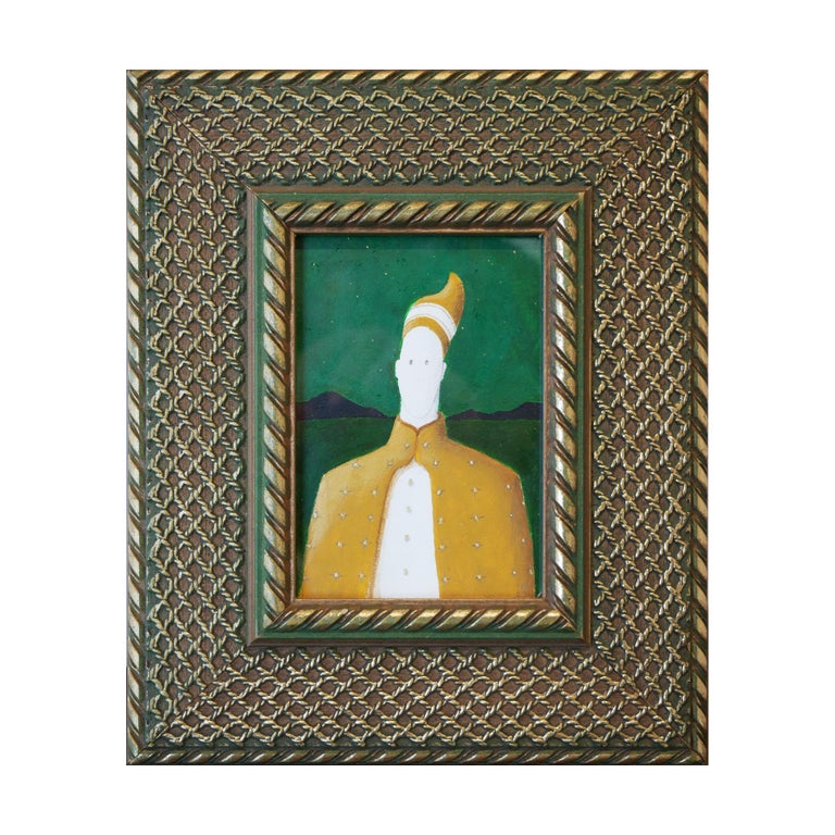 Scott Woodard - "Spellbound" Green and Gold Surrealist Abstract ...