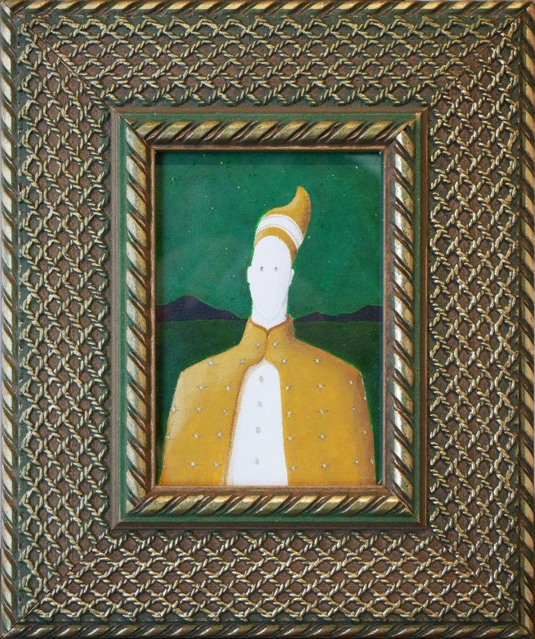 Scott Woodard - "Spellbound" Green and Gold Surrealist Abstract ...