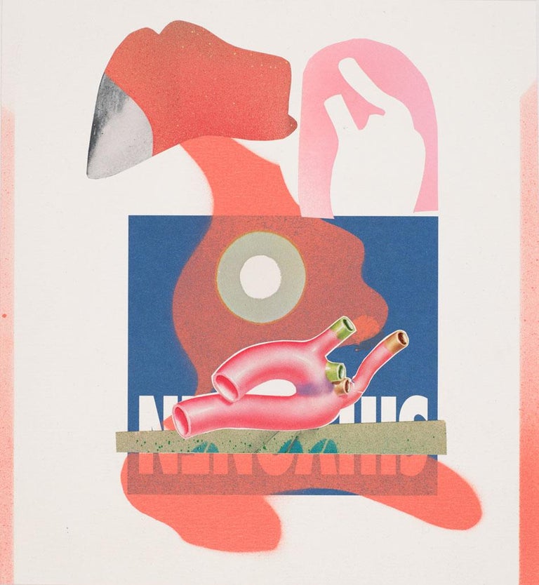 Scott Zieher - ARP AMALGAM -Collage, Mixed media painting For Sale at ...