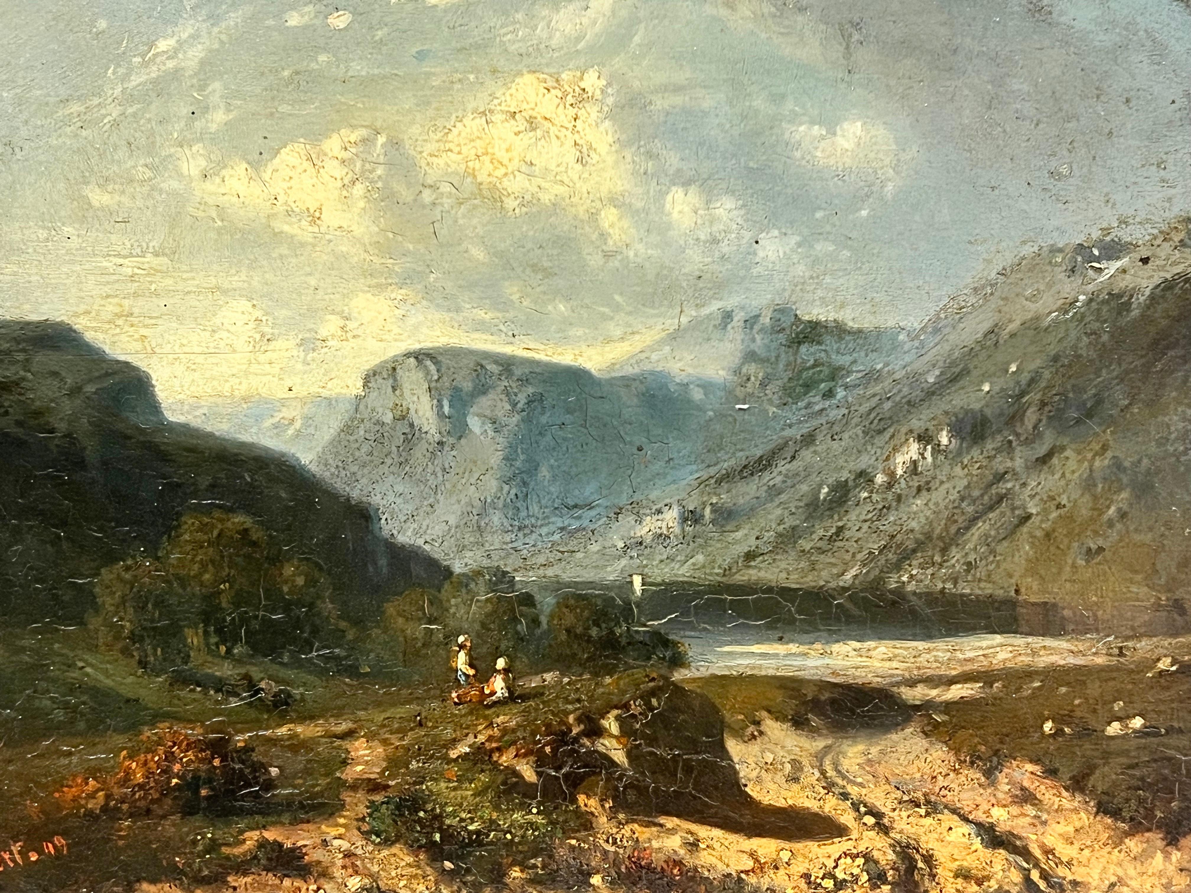 Scottish Antique - 19th Century Signed Scottish Highlands Oil Painting ...