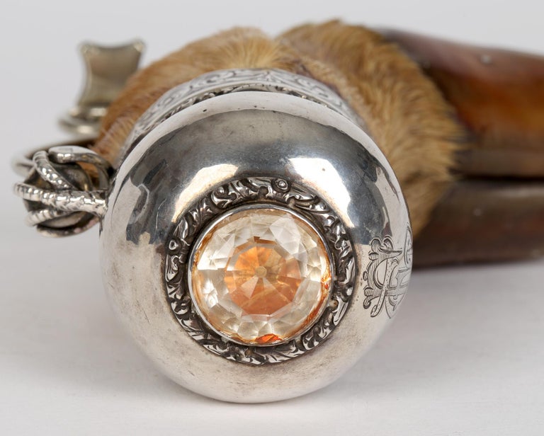 Scottish Antique Silver Mounted Hoof Table Snuff Box For Sale at 1stDibs
