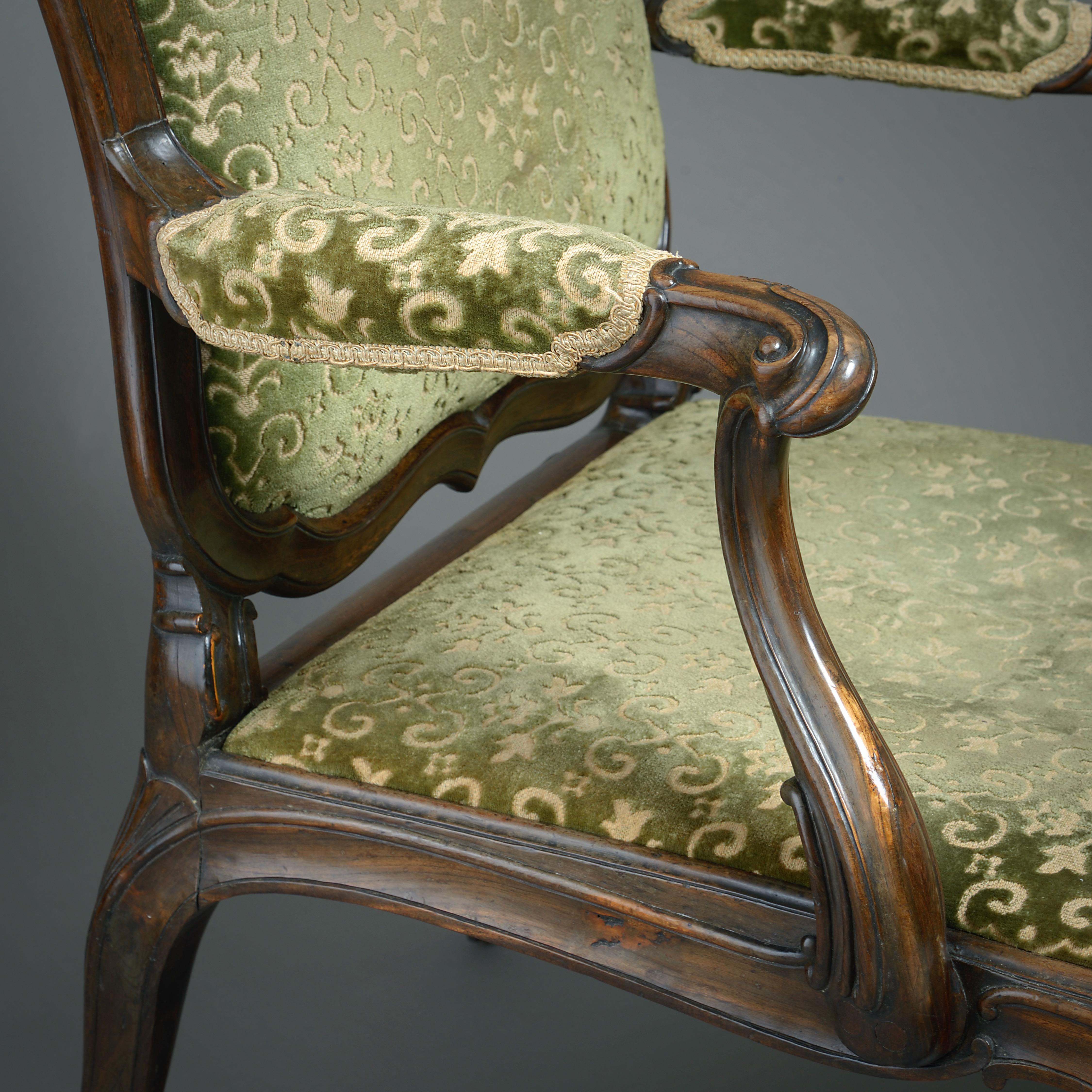 Scottish George II Laburnum Library Chair For Sale at 1stDibs