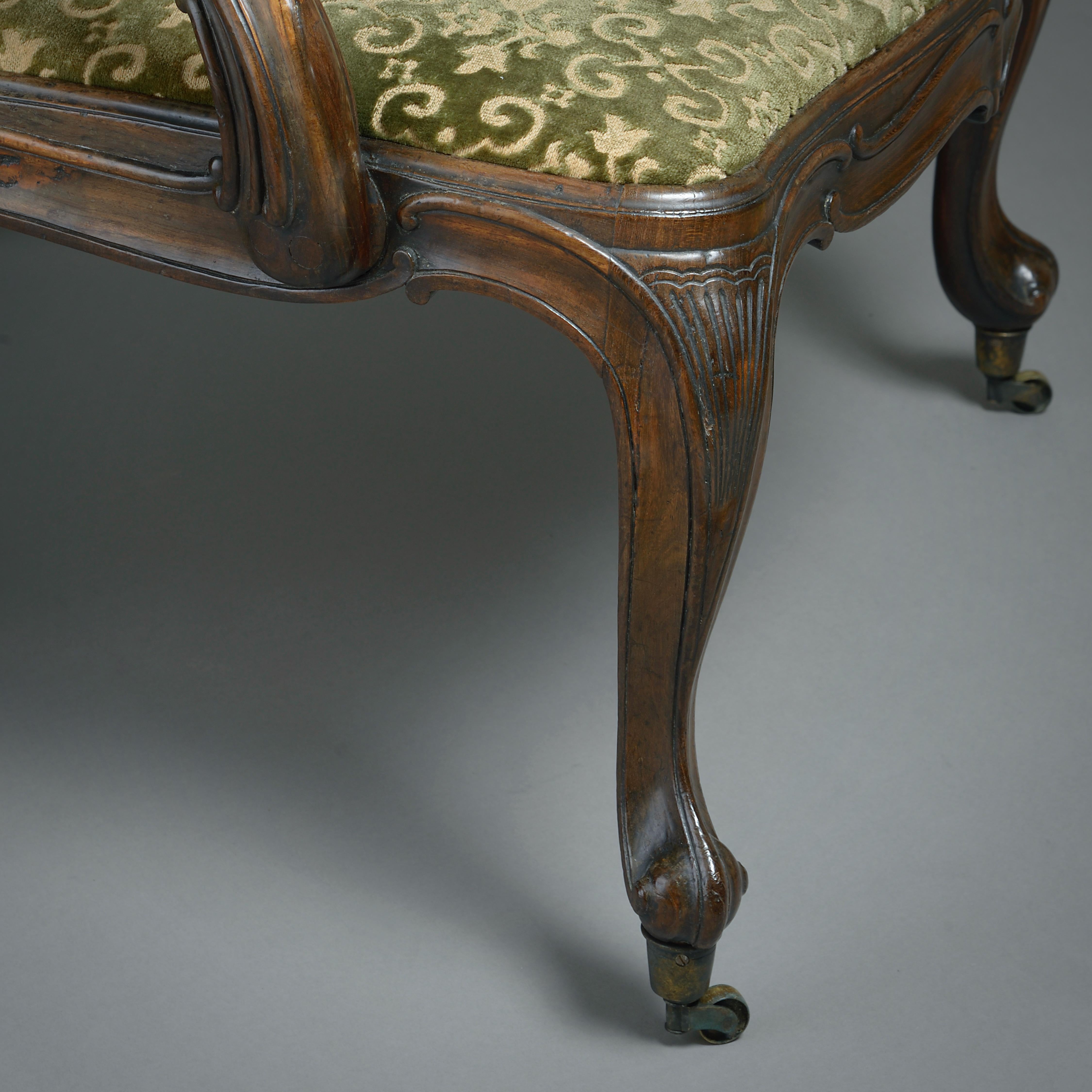 Scottish George II Laburnum Library Chair For Sale at 1stDibs