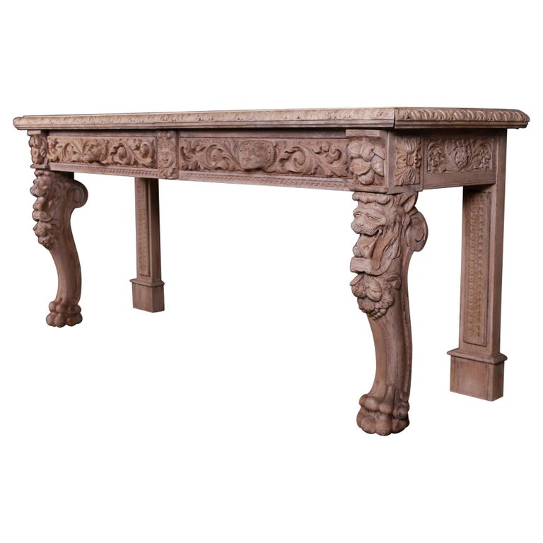 Scottish Oak Console Table at 1stDibs