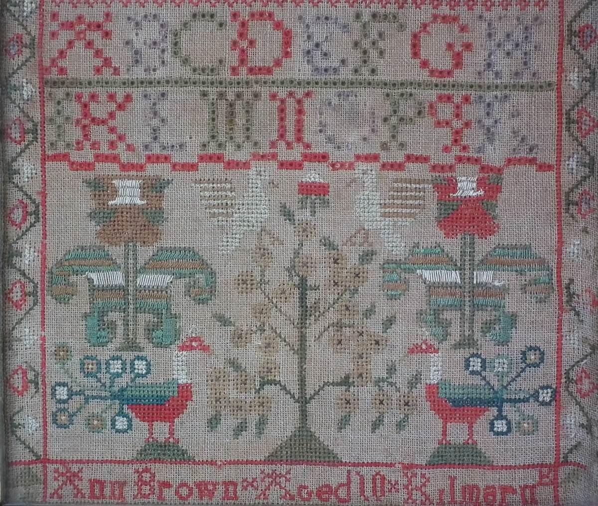 Scottish Sampler, circa 1830, by Ann Brown of Kilmarnock at 1stDibs