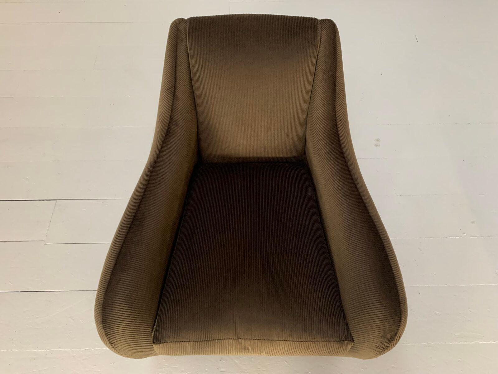 SCP Conran Matthew Hilton "Balzac" Armchair - In Dark Brown Cord For ...