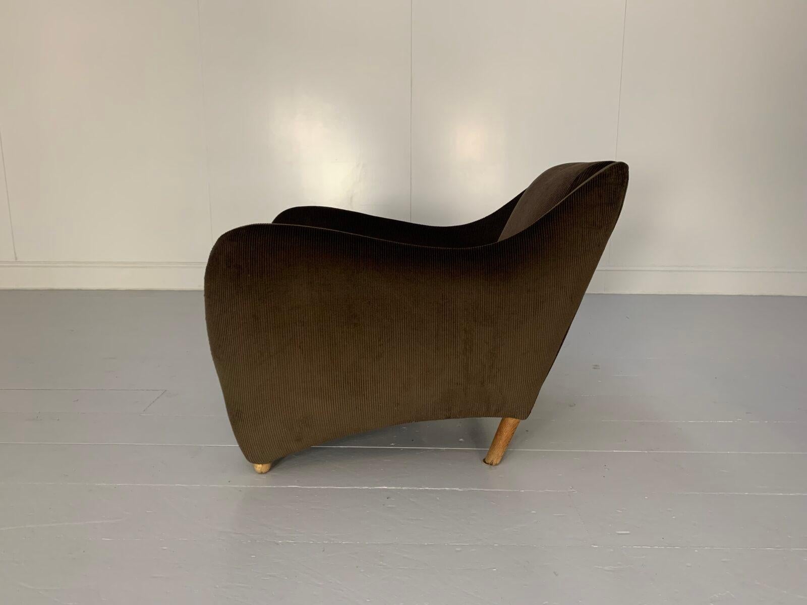 SCP Conran Matthew Hilton "Balzac" Armchair - In Dark Brown Cord For ...