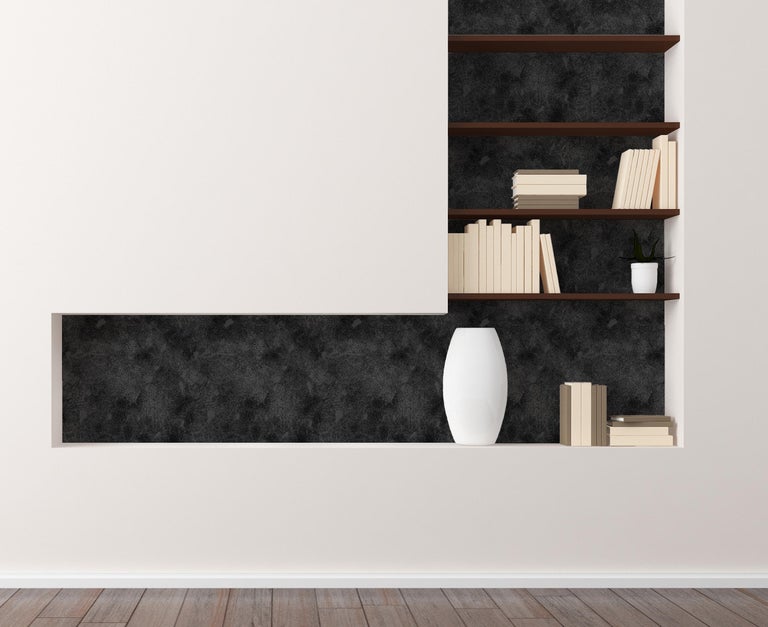 Scratch Graf Wallpaper in Black Out Color-Way on Smooth Paper For Sale ...