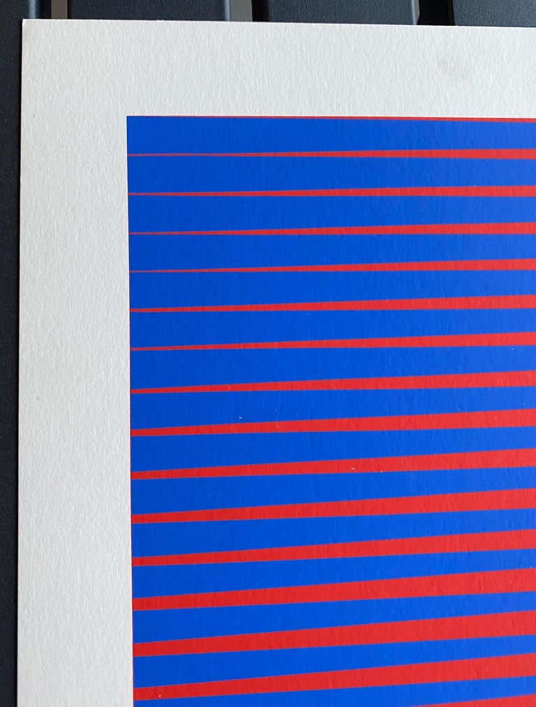 Screenprint in good condition by the Italian Op-Art artist Getulio ...