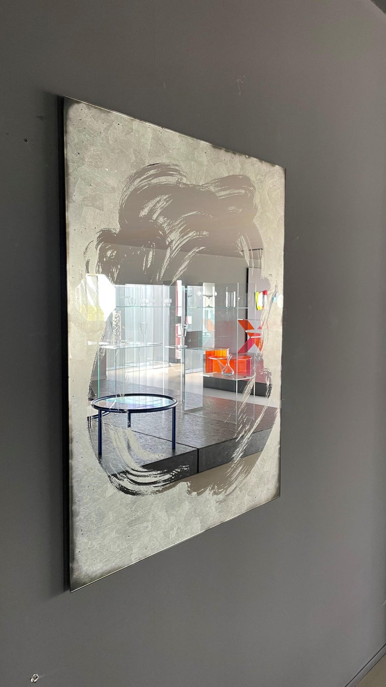 SCRIBBLE Medium Mirror, by Yabu Pushelberg for Glas Italia IN STOCK For ...