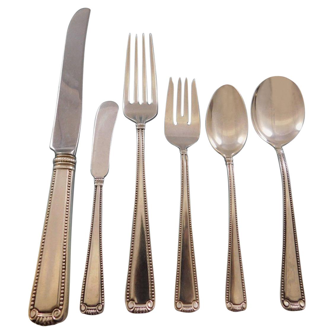 Flowered Antique by Blackinton Sterling Silver Flatware Service Set 38 ...