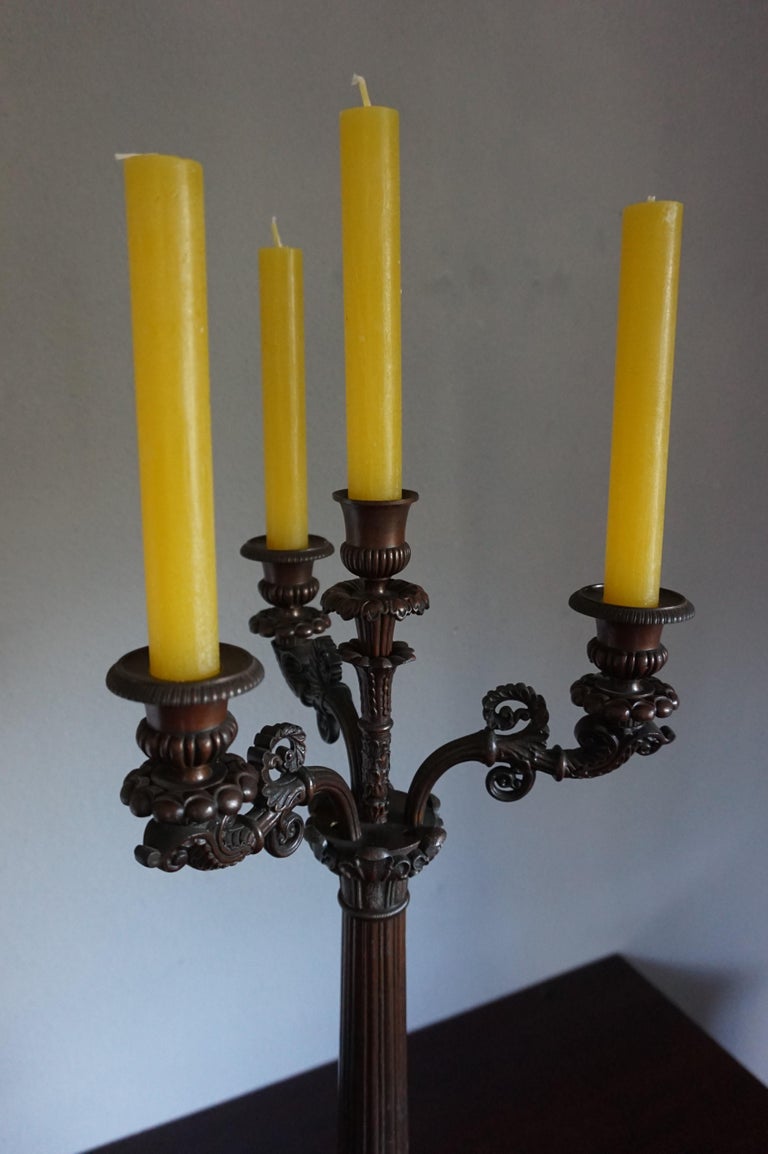 Scrolling Design and Excellent Condition Antique Pair of Large ...