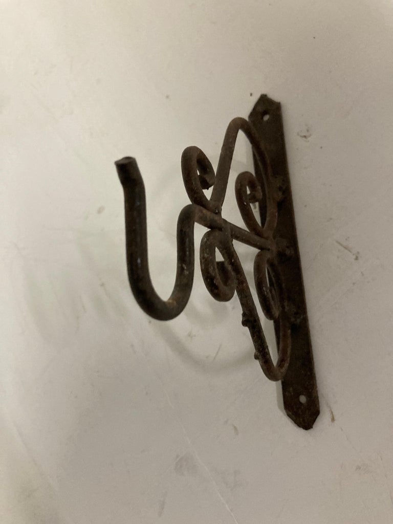 Scrolling Wall Mounted Iron Bracket for Lanterns or Signs For Sale at ...