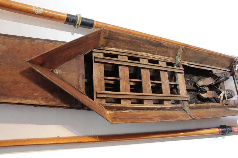 Antique Scull Boat with Oars at 1stDibs
