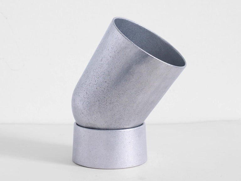 Sculpted Aluminium Table Lamp by Henry Wilson at 1stDibs