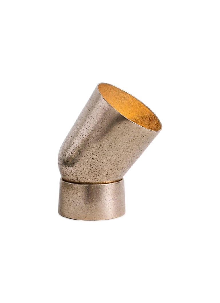 Sculpted Aluminium Table Lamp by Henry Wilson at 1stDibs