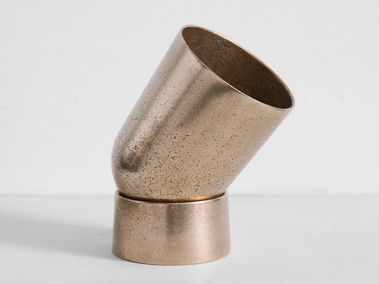 Sculpted Aluminium Table Lamp by Henry Wilson at 1stDibs