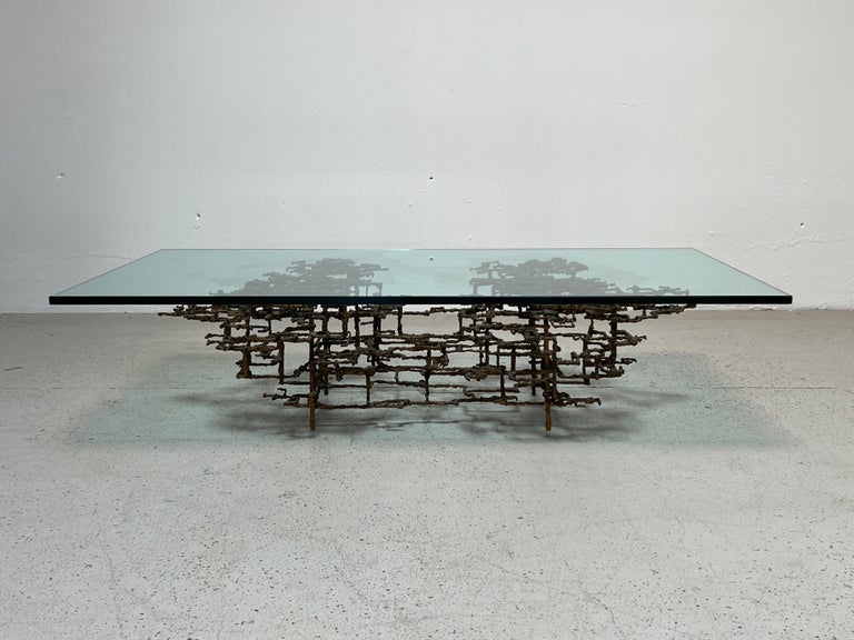 Sculpted Bronze Coffee Table by Daniel Gluck For Sale at 1stDibs