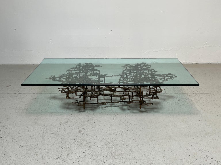 Sculpted Bronze Coffee Table by Daniel Gluck For Sale at 1stDibs